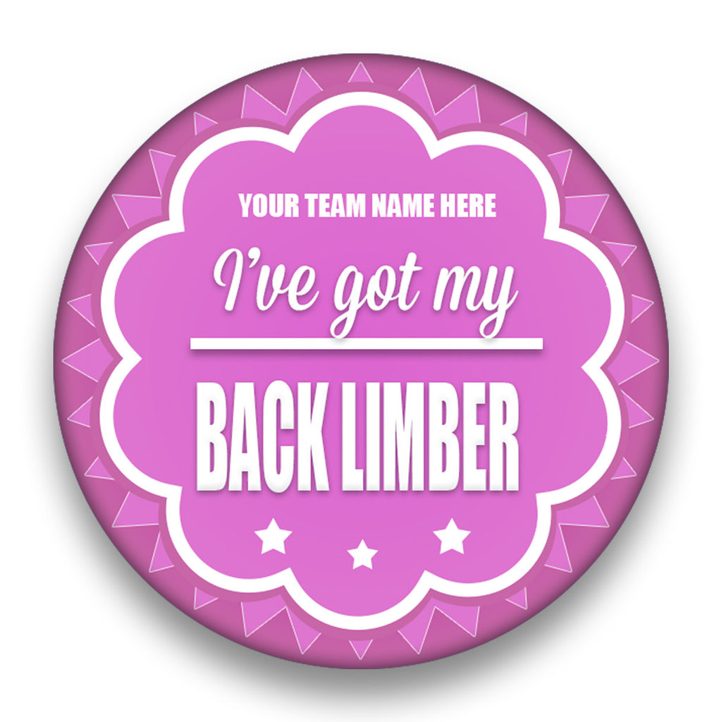 Back Limber Badge – The Cheer Badge Company
