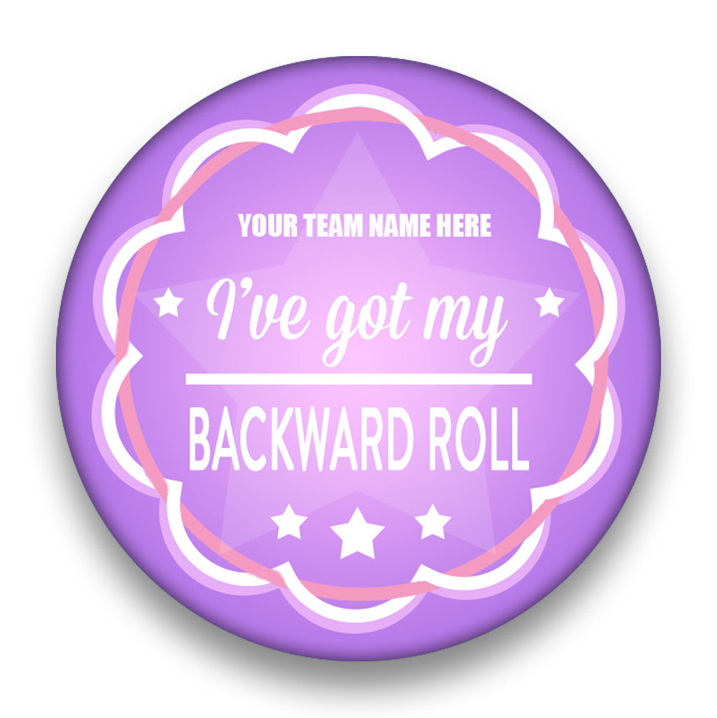 Backward Roll Badge – The Cheer Badge Company