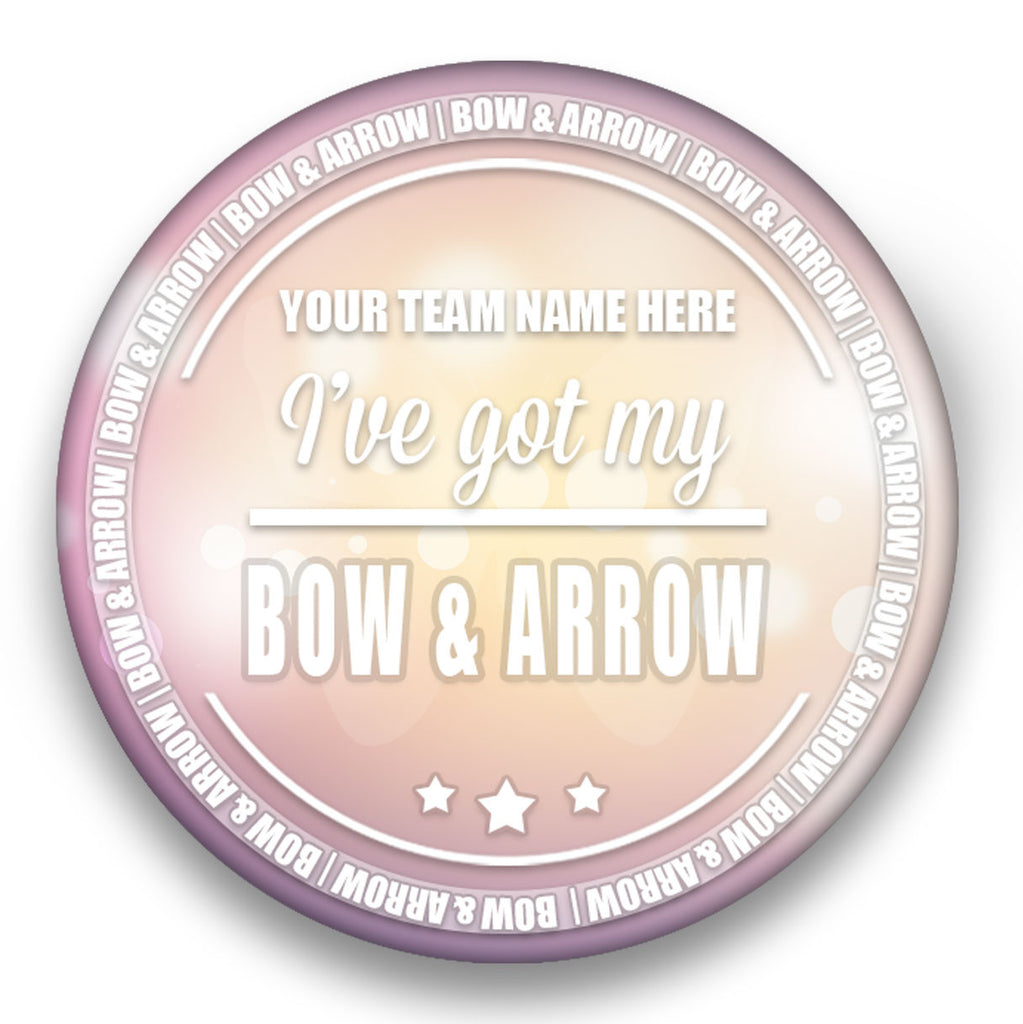 Bow & Arrow Badge – The Cheer Badge Company