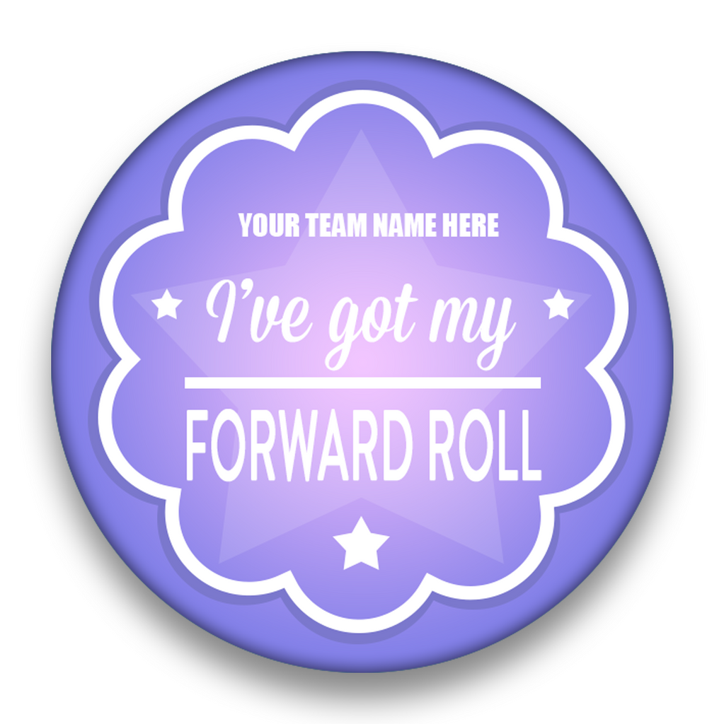 Forward Roll Badge – The Cheer Badge Company